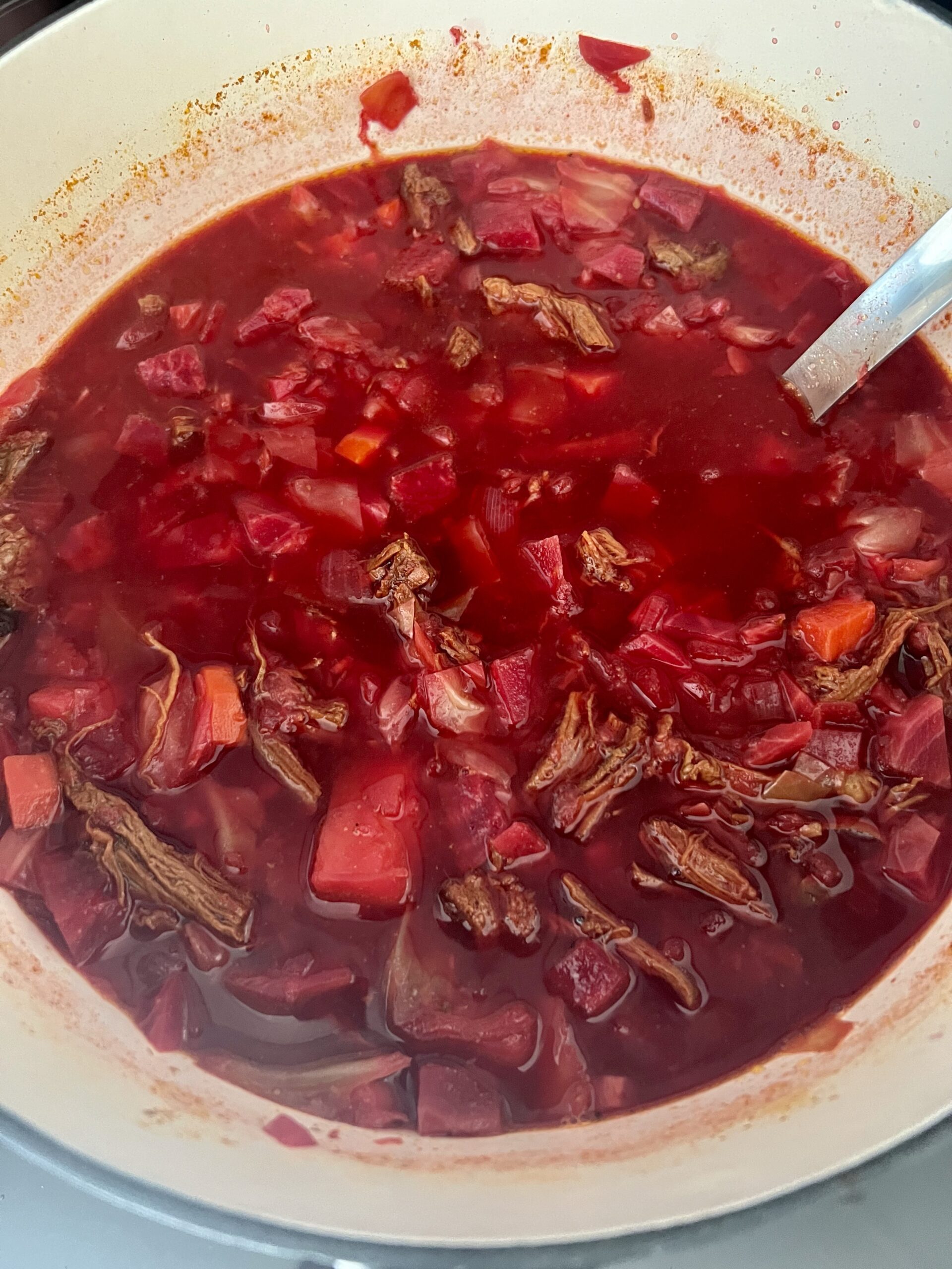 Classic Borscht (beet soup) - Healing Slice
