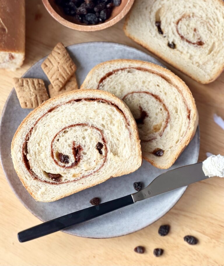 Sourdough Cinnamon Raisin Bread - Healing Slice