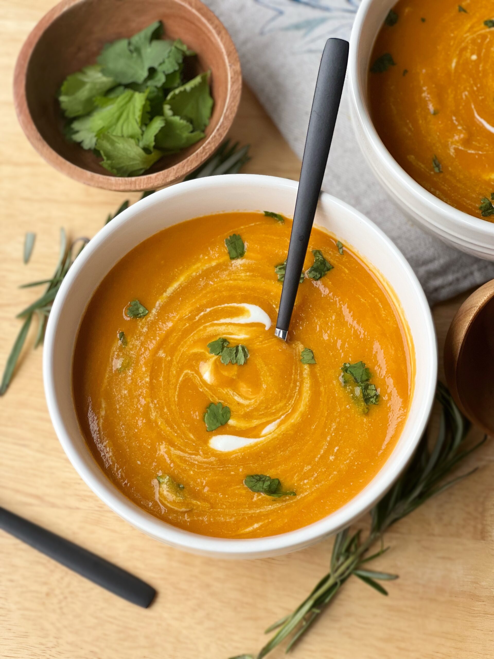 Creamy Turmeric Chickpea Soup - Healing Slice