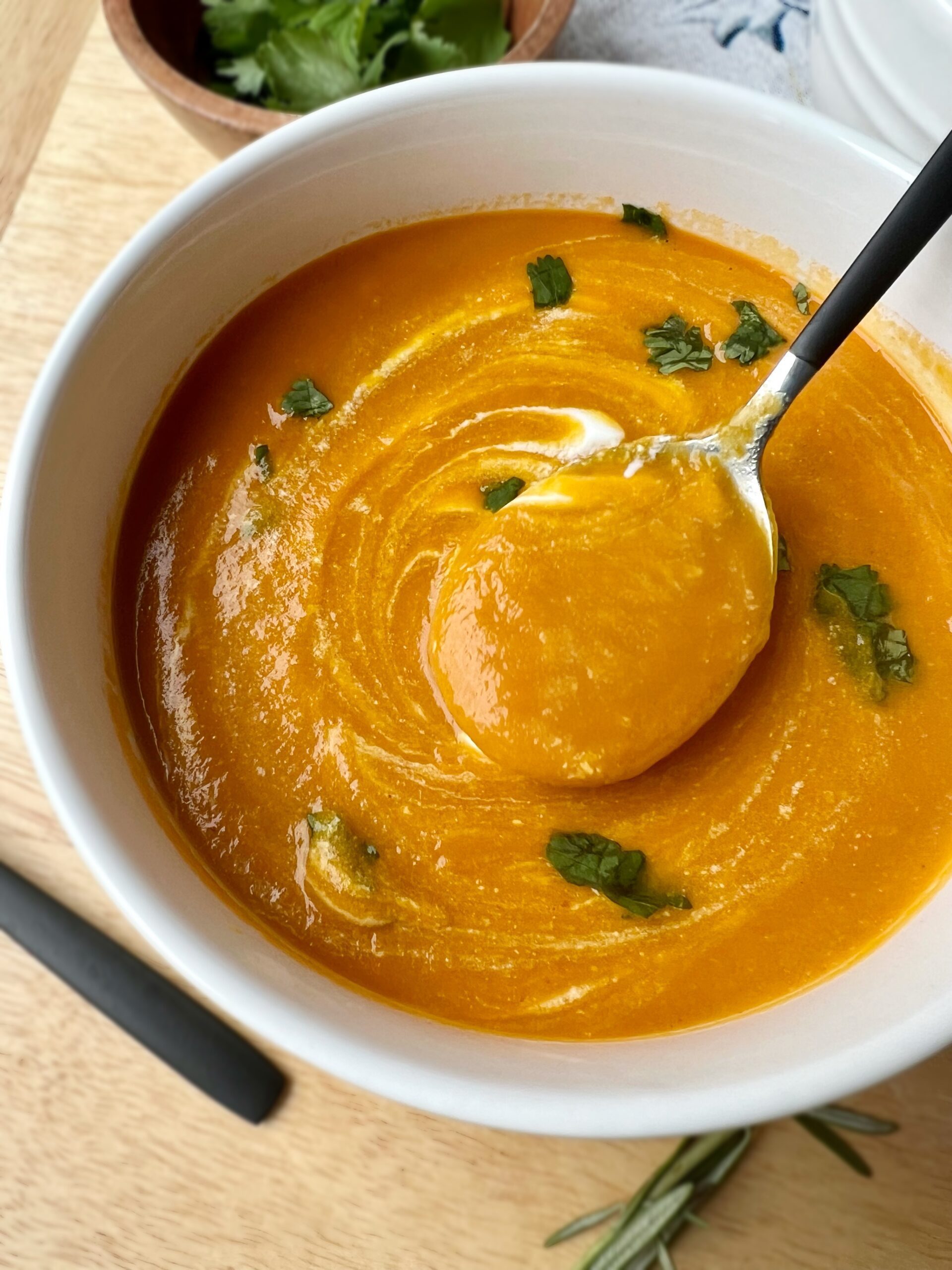 Creamy Turmeric Chickpea Soup - Healing Slice