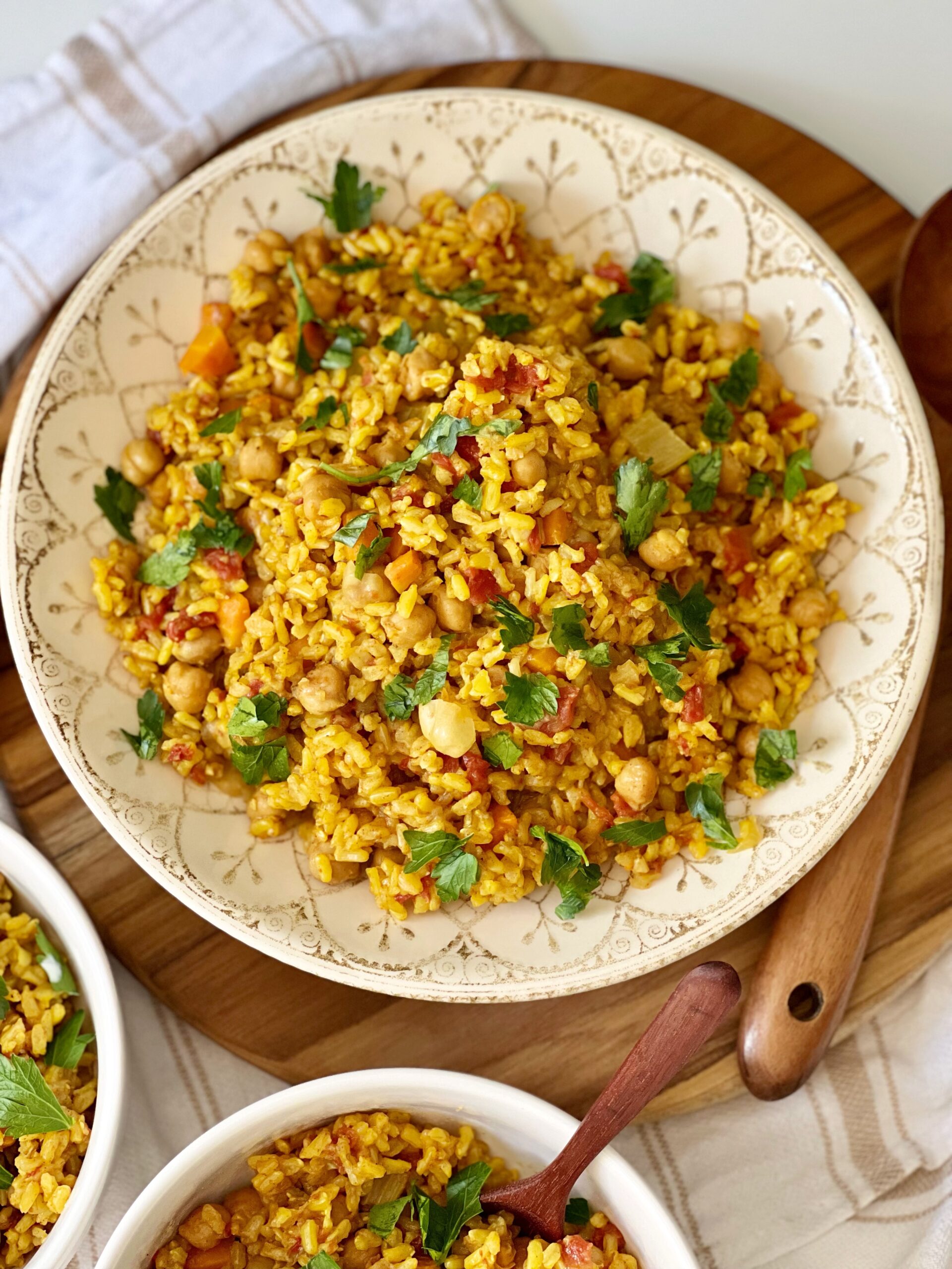 Instant Pot Turmeric Chickpea Rice Bowls - Healing Slice