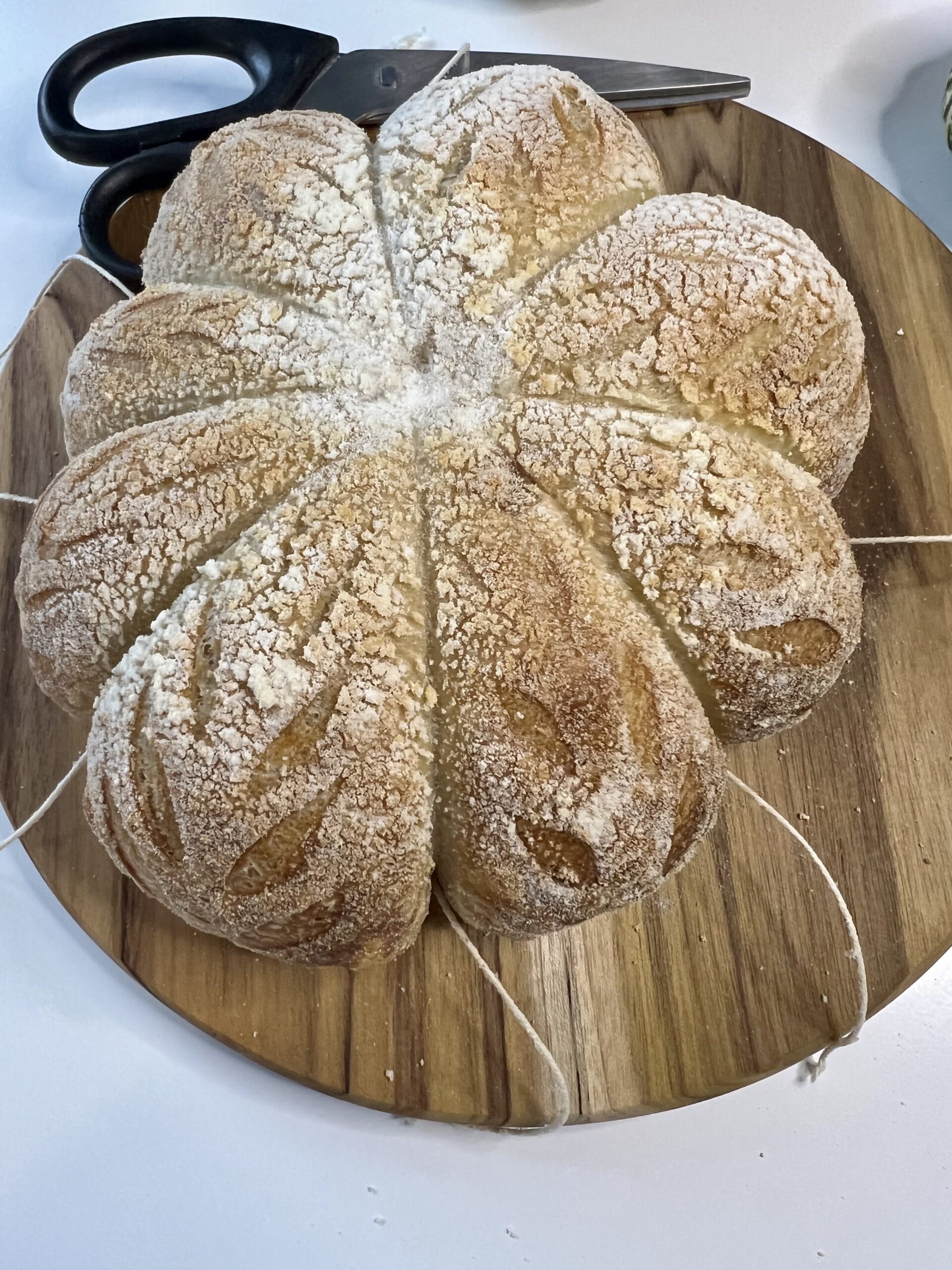 Pumpkin Shaped Sourdough Bread - Healing Slice