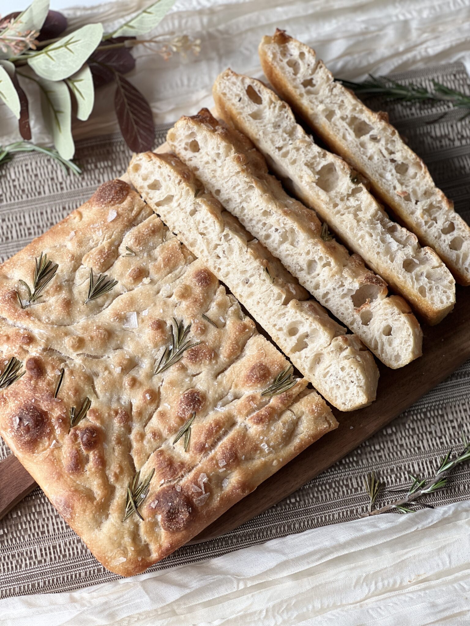 Easy Sourdough Focaccia Bread - Healing Slice