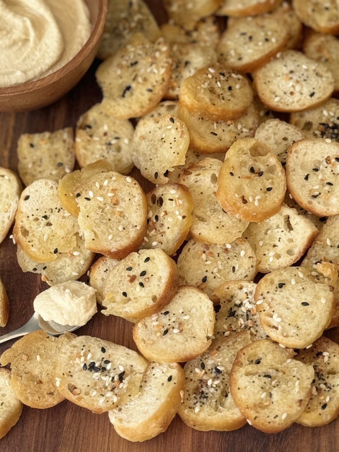 Sourdough Bagel Chips - Healing Slice