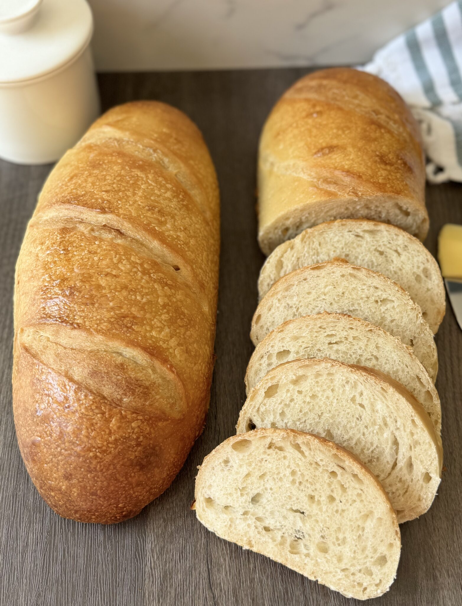 Sourdough French Bread - Healing Slice
