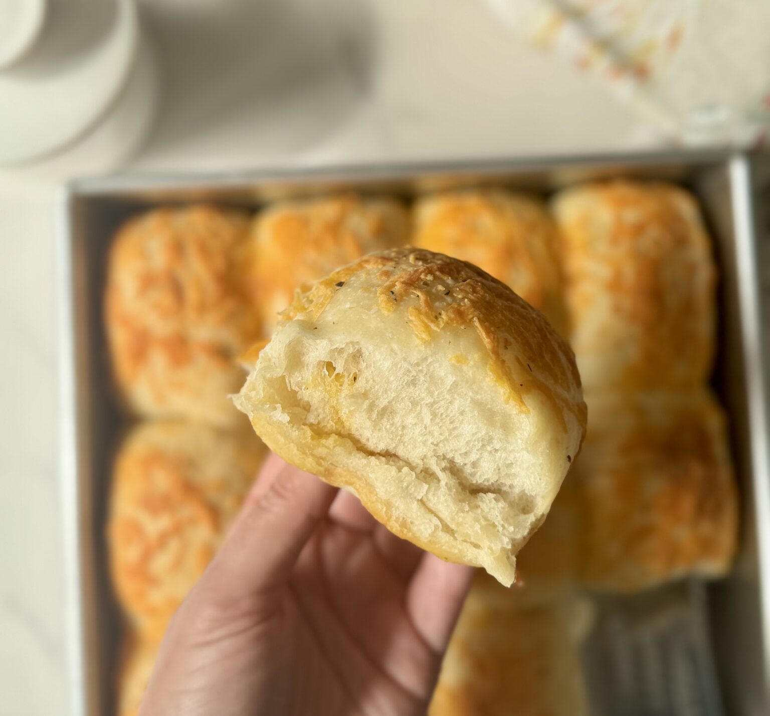 Stuffed Sourdough Cheese Buns (with garlic butter) - Healing Slice