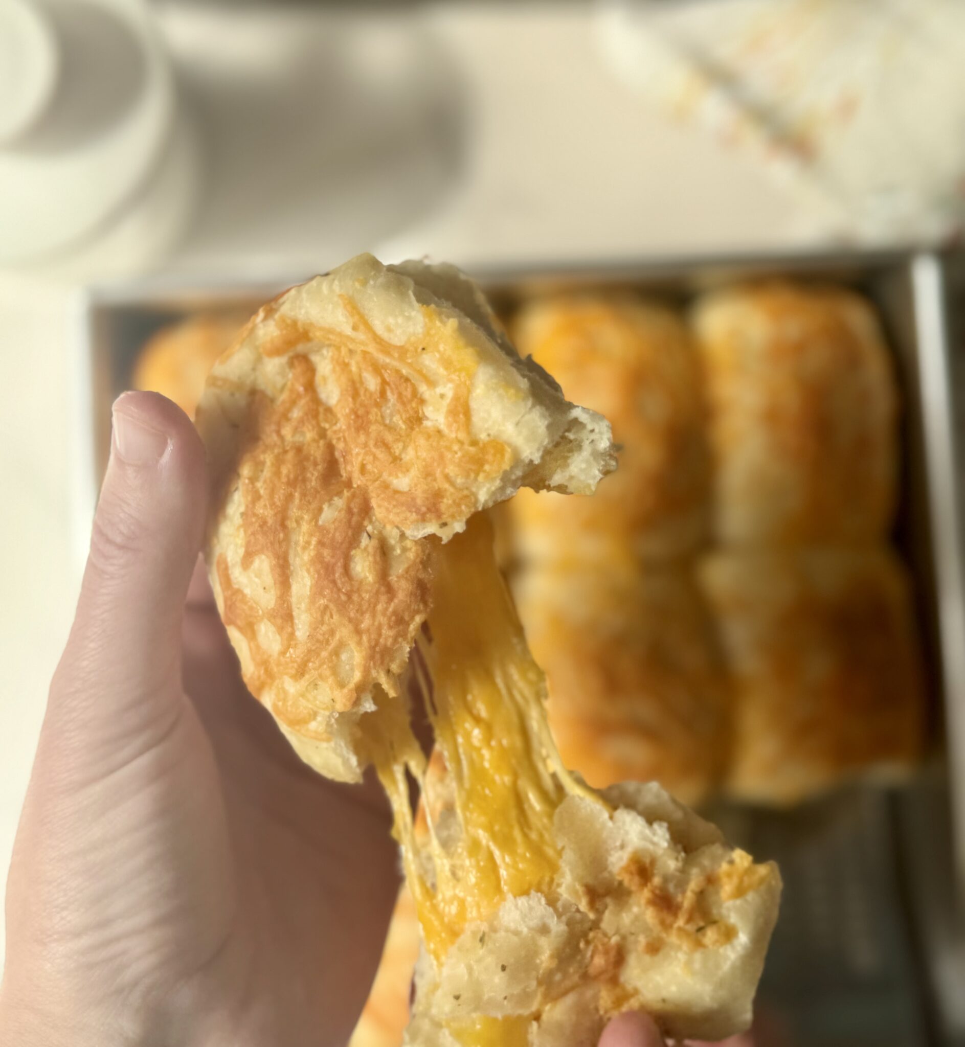 Stuffed Sourdough Cheese Buns (with garlic butter) - Healing Slice