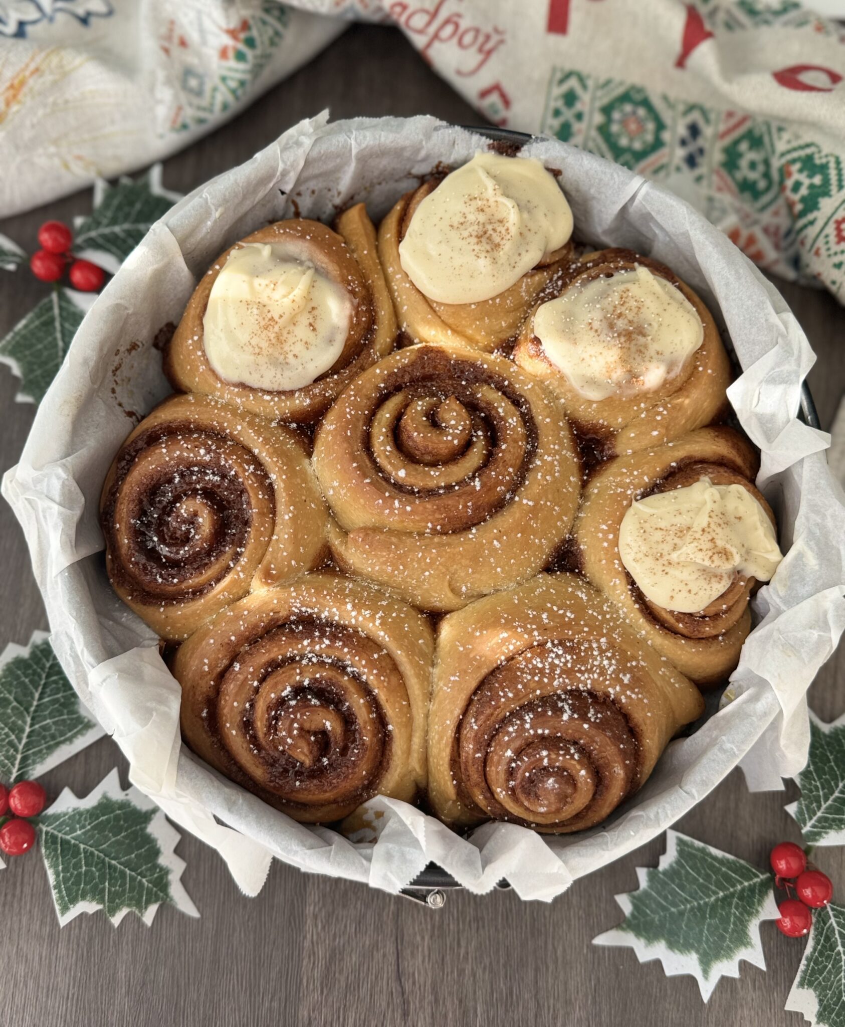 Sourdough Gingerbread Cinnamon Rolls - Healing Slice