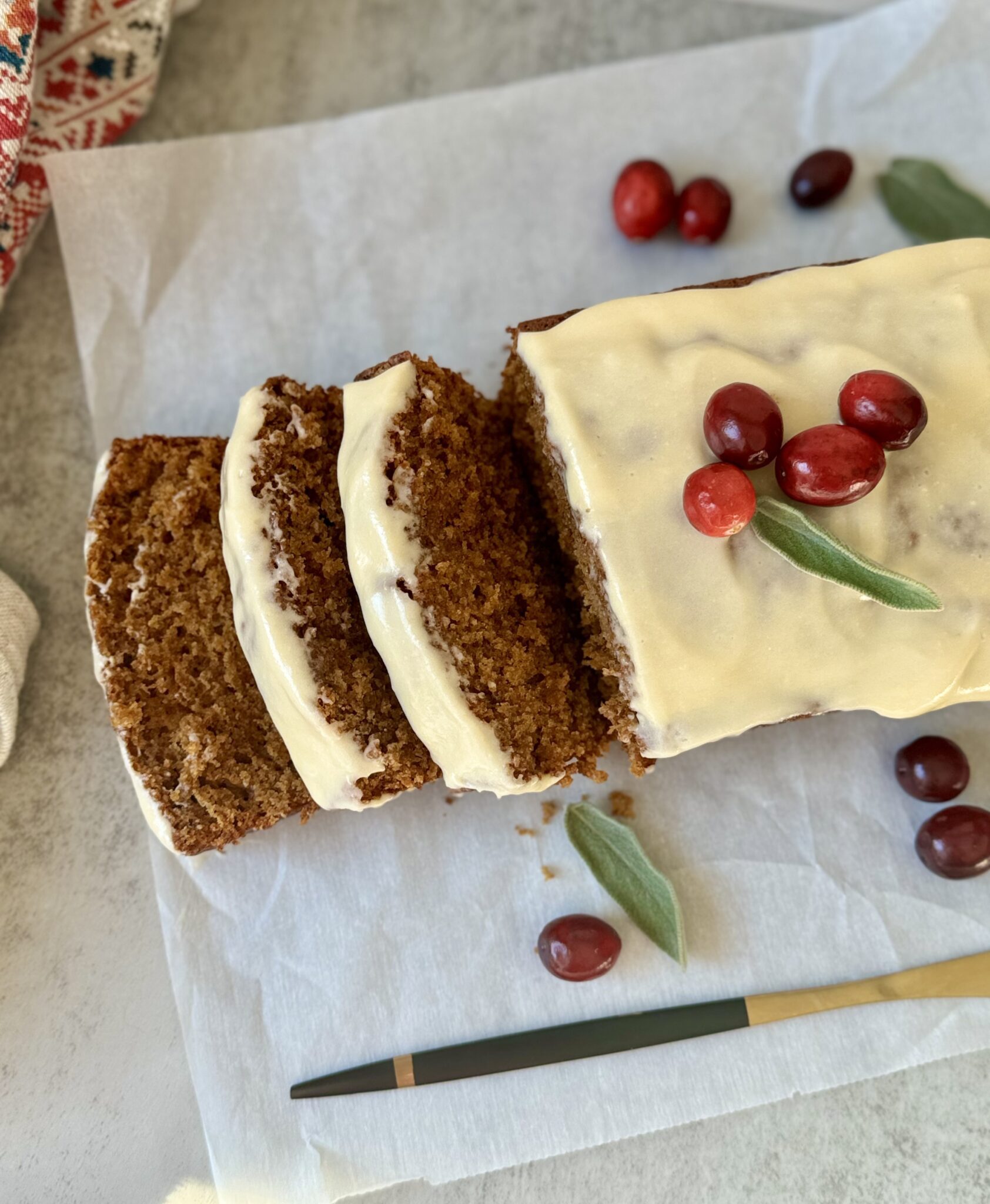 Gingerbread Amish Friendship Bread - Healing Slice