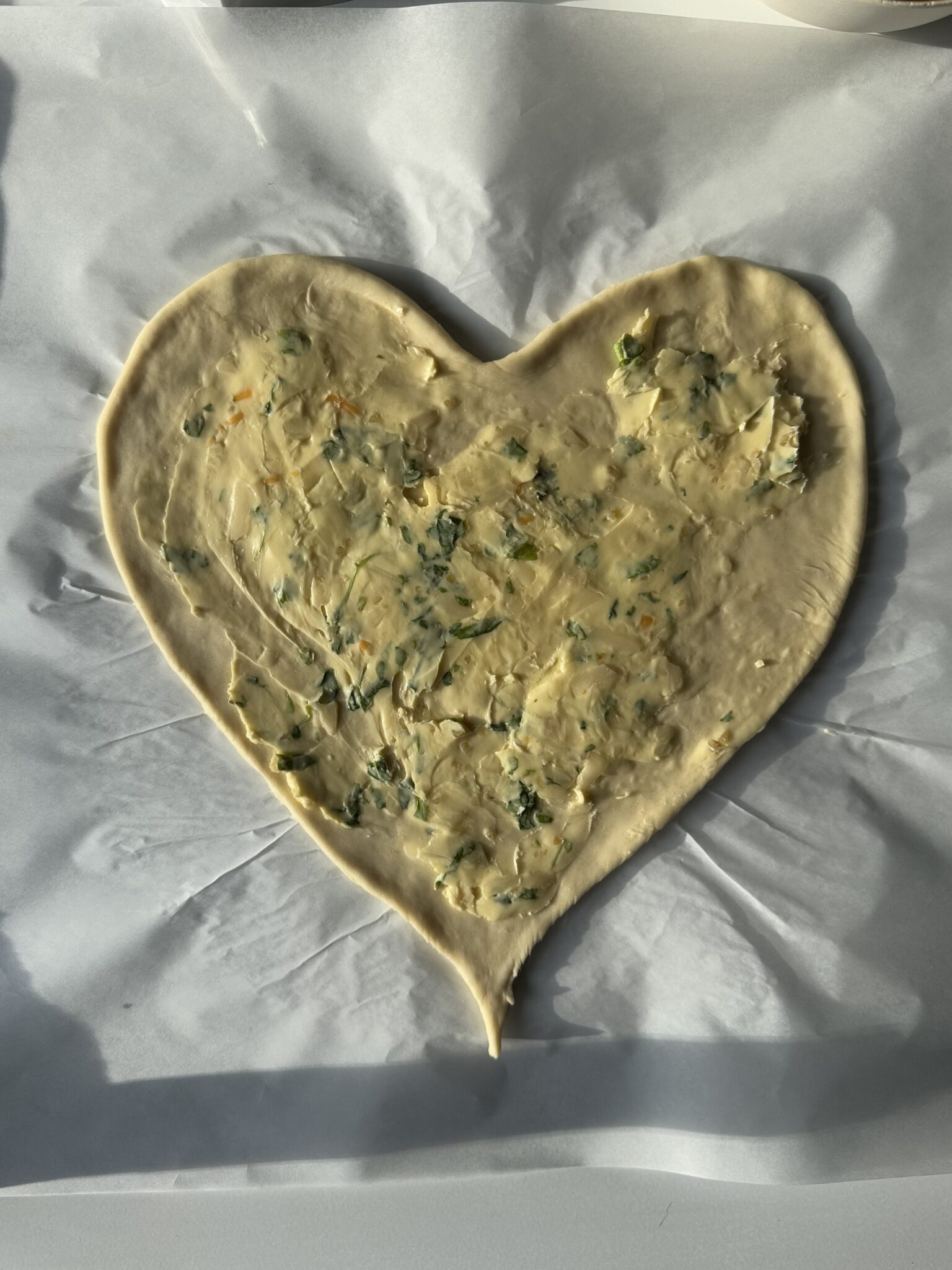 Sourdough Twisted Heart Bread (with cheese & herbs) - Healing Slice