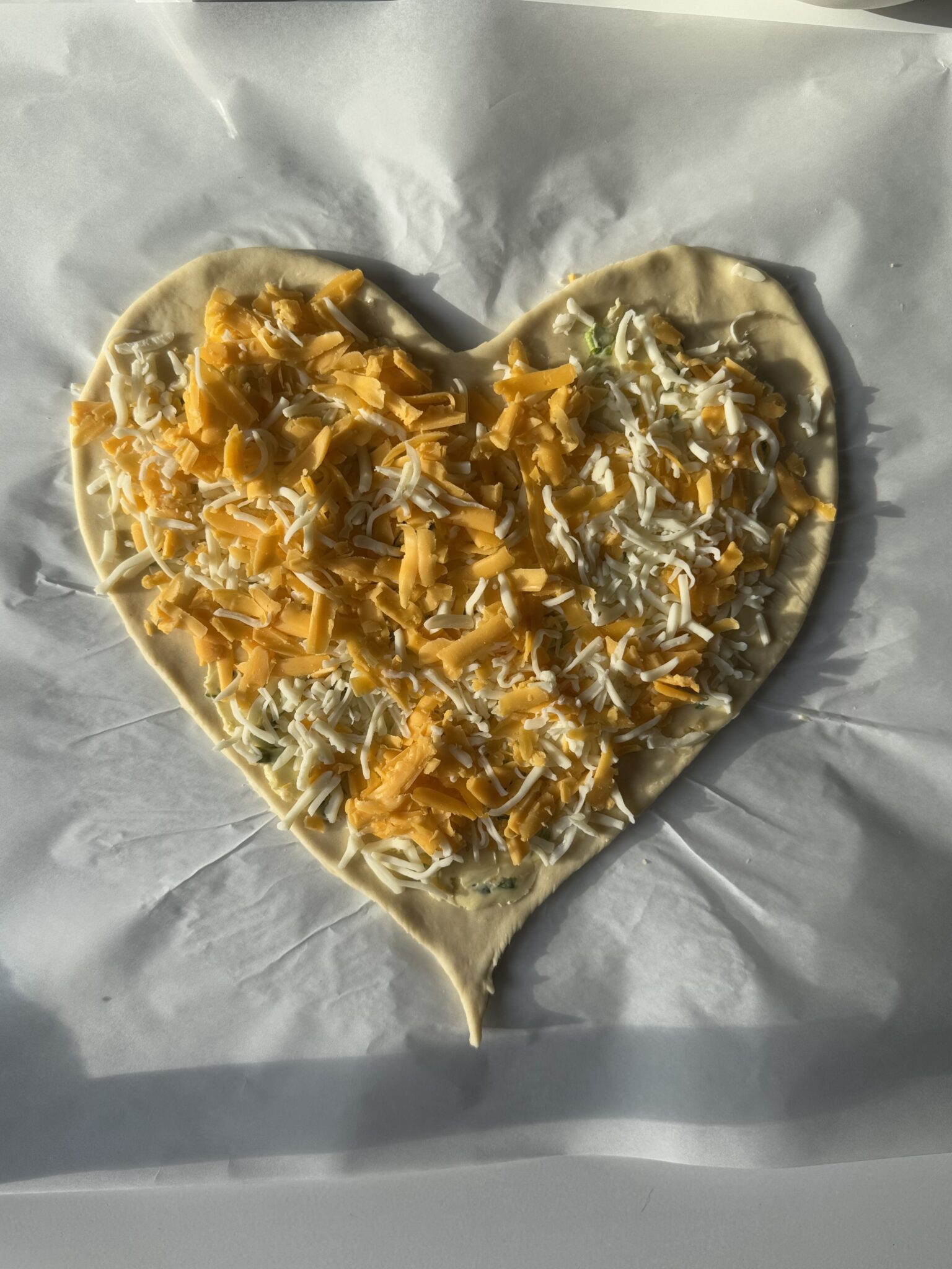 Sourdough Twisted Heart Bread (with cheese & herbs) - Healing Slice
