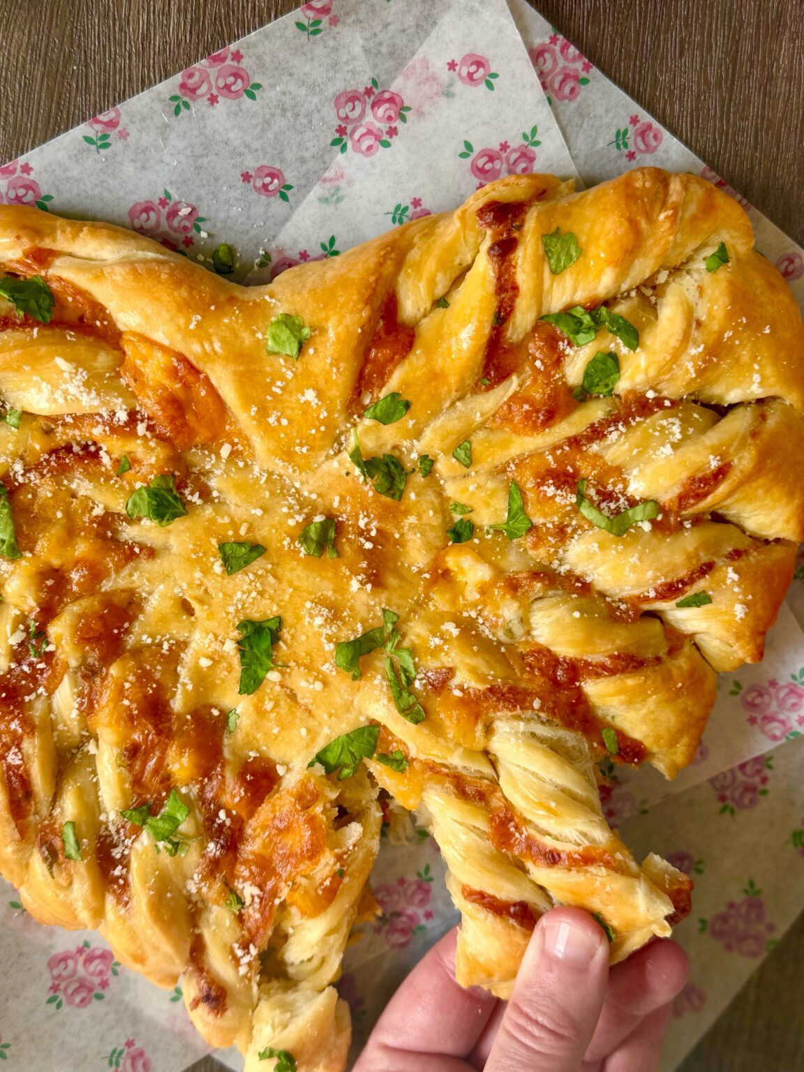 Sourdough Twisted Heart Bread (with cheese & herbs) - Healing Slice