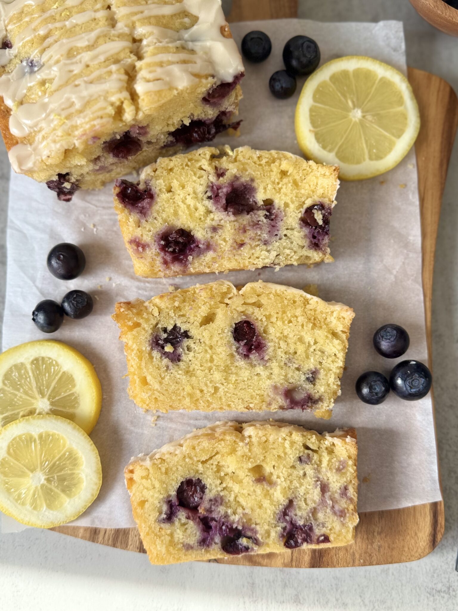 Blueberry Lemon Amish Friendship Bread - Healing Slice