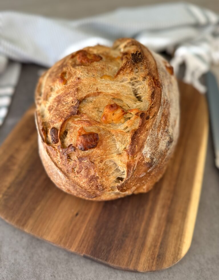 Asiago Sourdough Bread (with rosemary) - Healing Slice