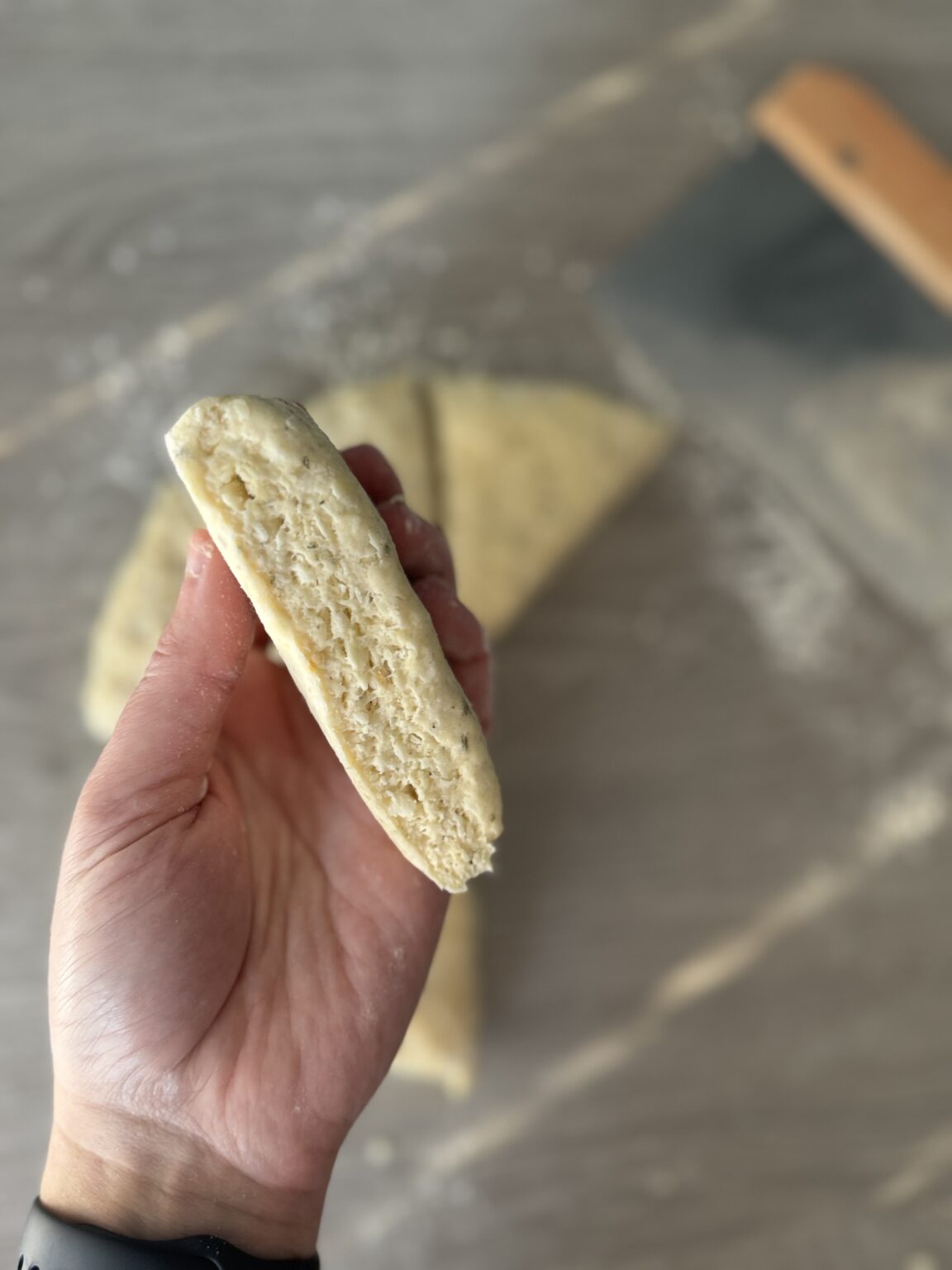 Italian Herbs and Cheese Sourdough Scones - Healing Slice