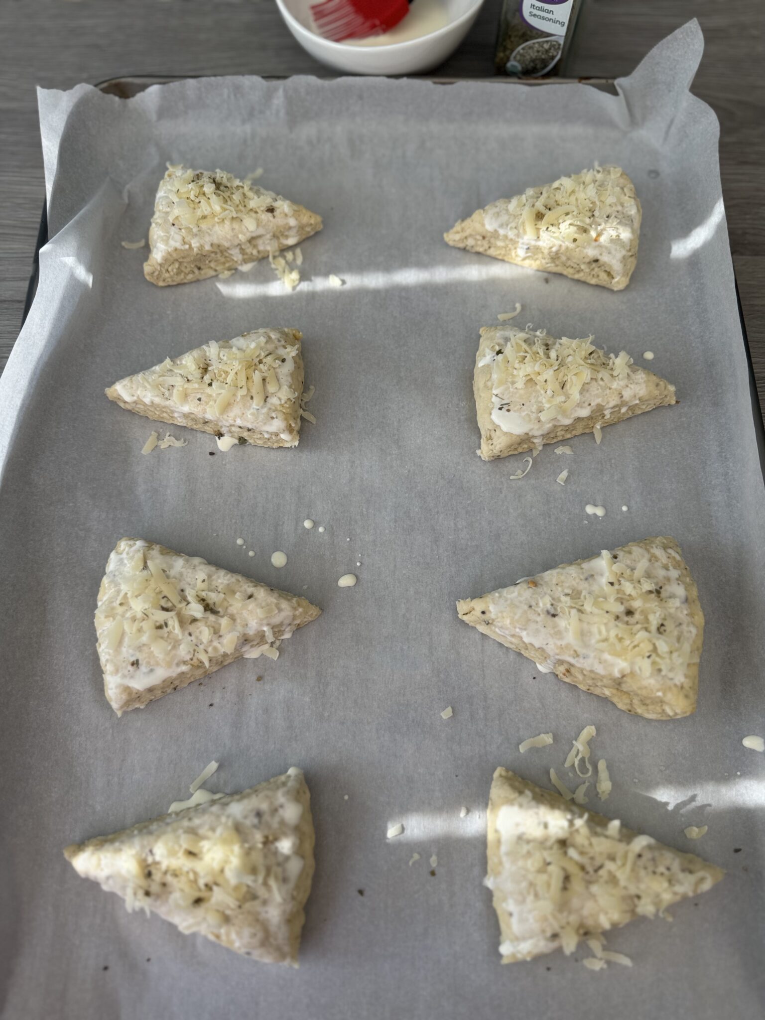 Italian Herbs and Cheese Sourdough Scones - Healing Slice