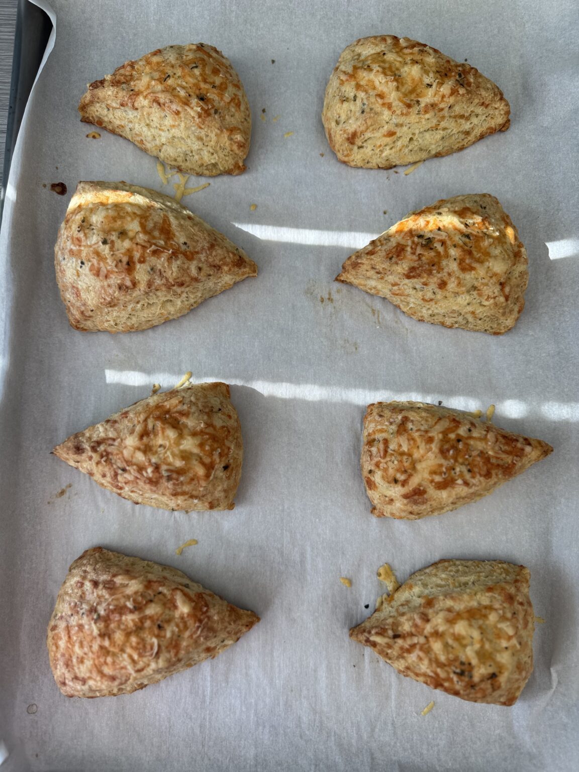 Italian Herbs and Cheese Sourdough Scones - Healing Slice