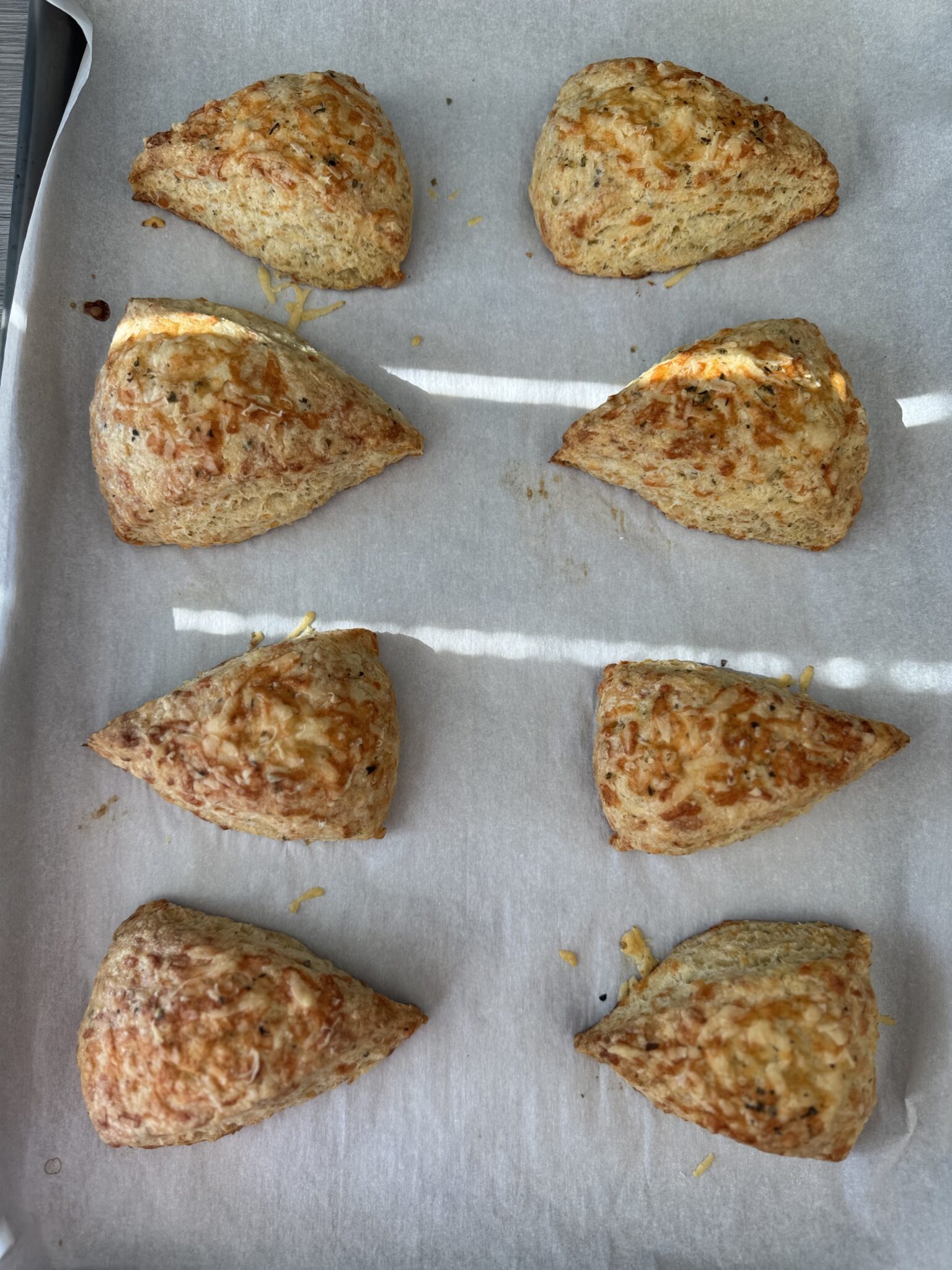 Italian Herbs and Cheese Sourdough Scones - Healing Slice
