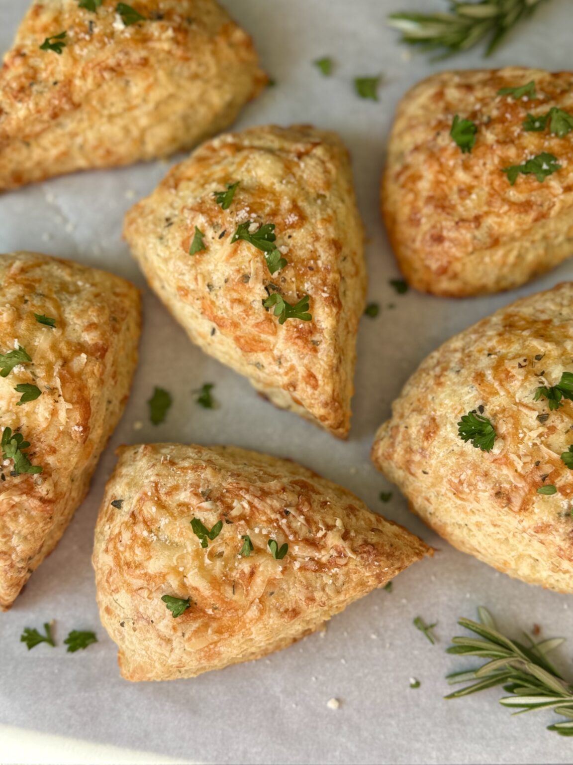 Italian Herbs and Cheese Sourdough Scones - Healing Slice
