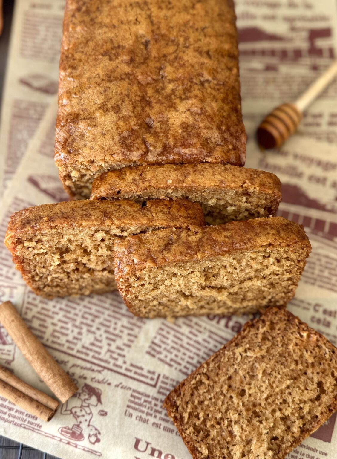 Sourdough Honey Spice Bread - Healing Slice