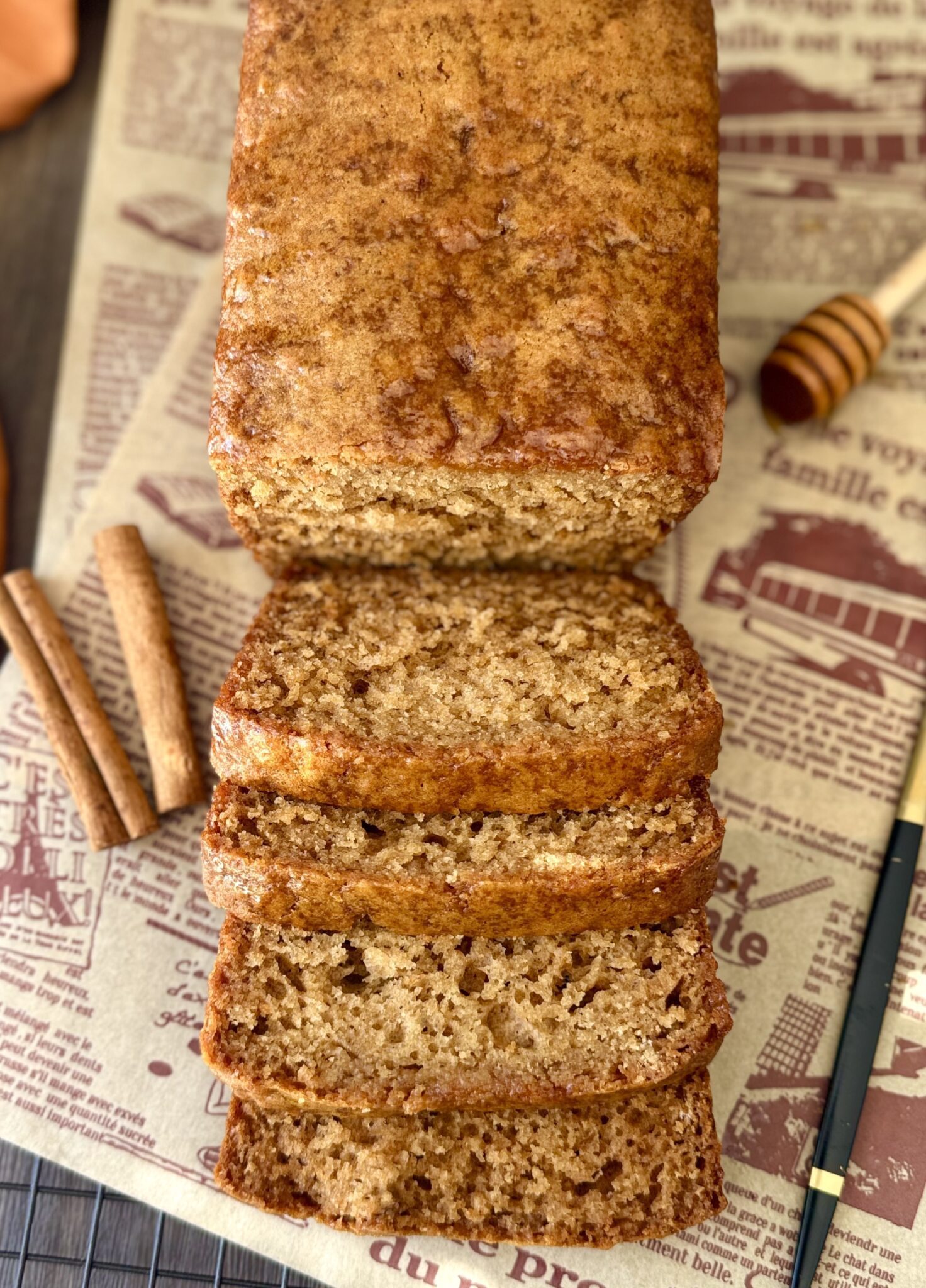 Sourdough Honey Spice Bread - Healing Slice