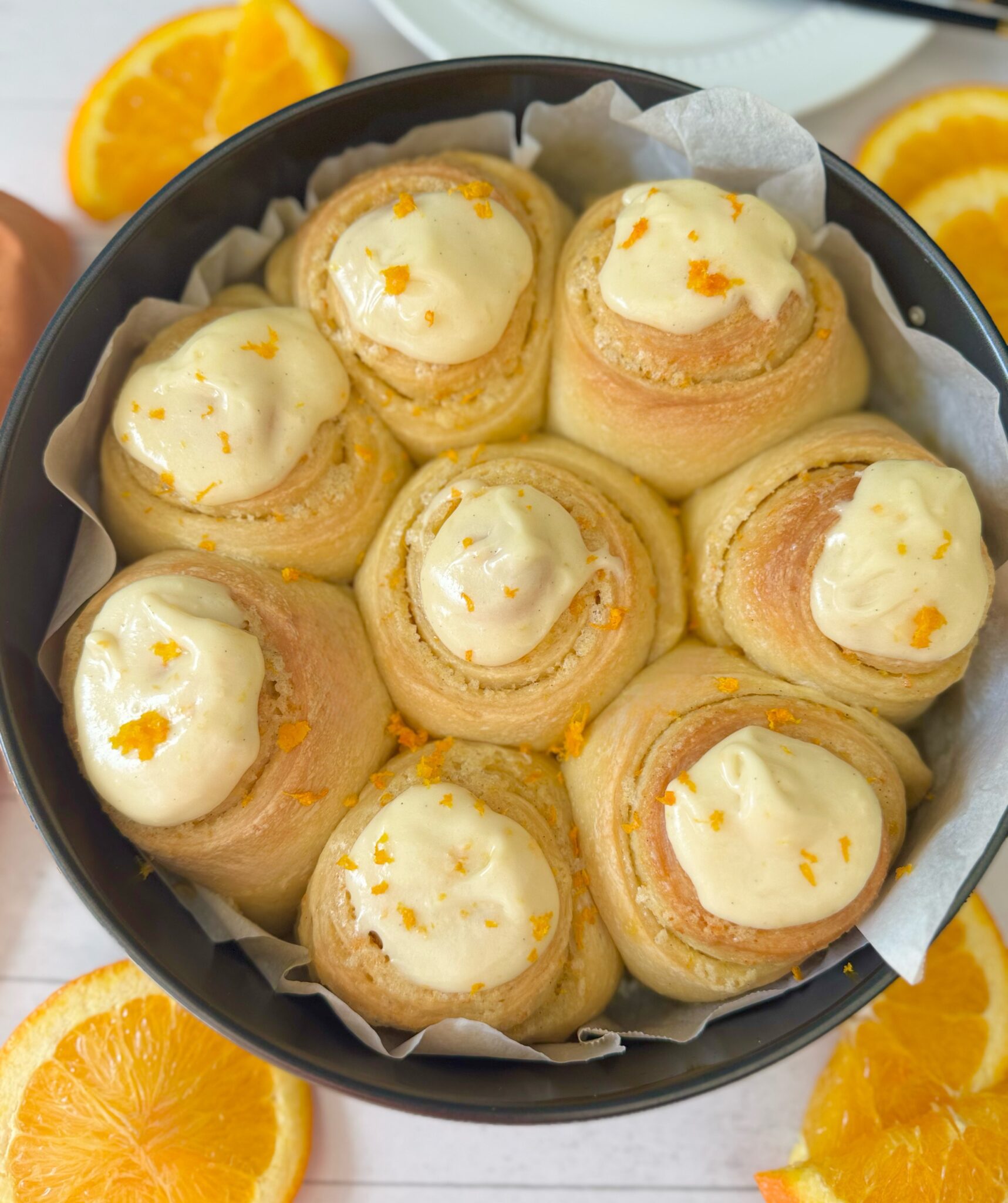 Orange Vanilla Sourdough Brioche Rolls - Healing Slice