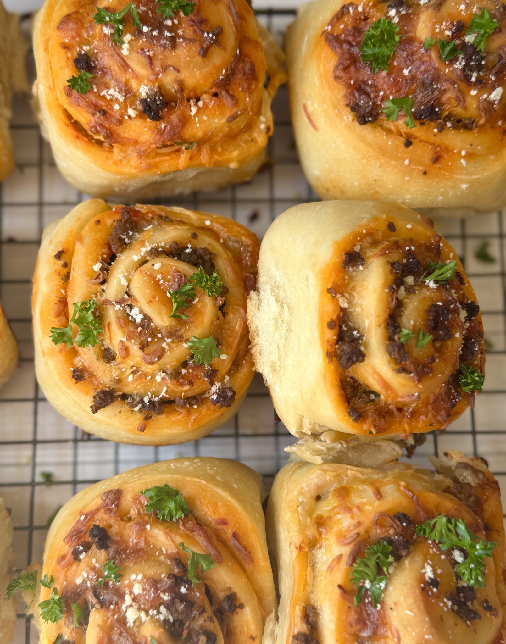 Sourdough Pizza Scrolls - Healing Slice