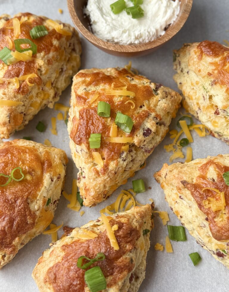 Sourdough Party Scones (dried beef cheese ball) - Healing Slice
