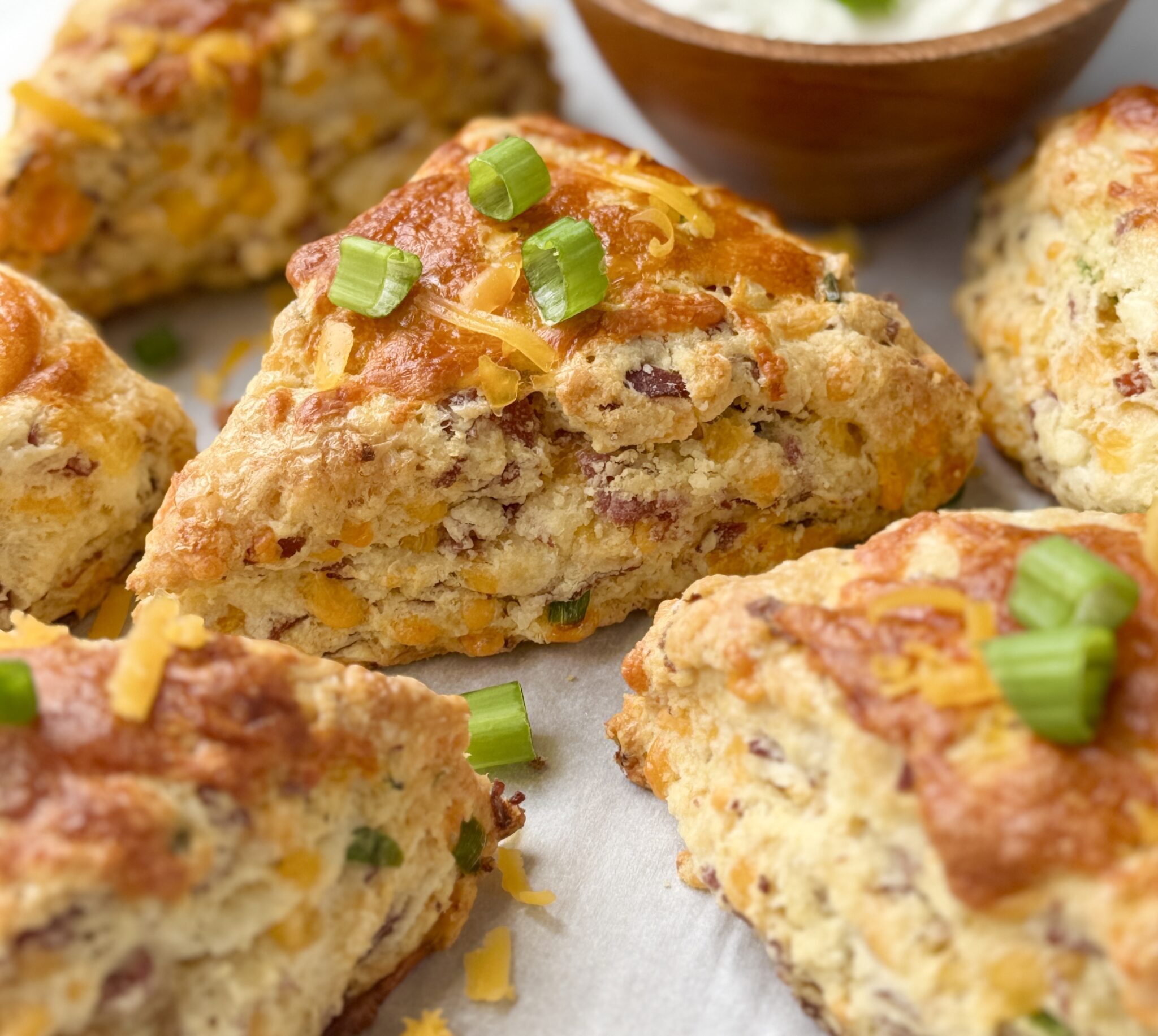 Sourdough Party Scones (dried beef cheese ball) - Healing Slice
