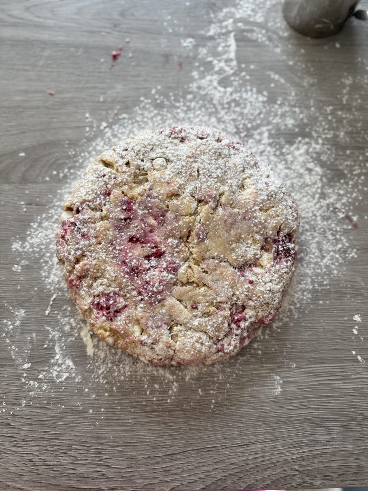 Raspberry Cheesecake Sourdough Scones - Healing Slice