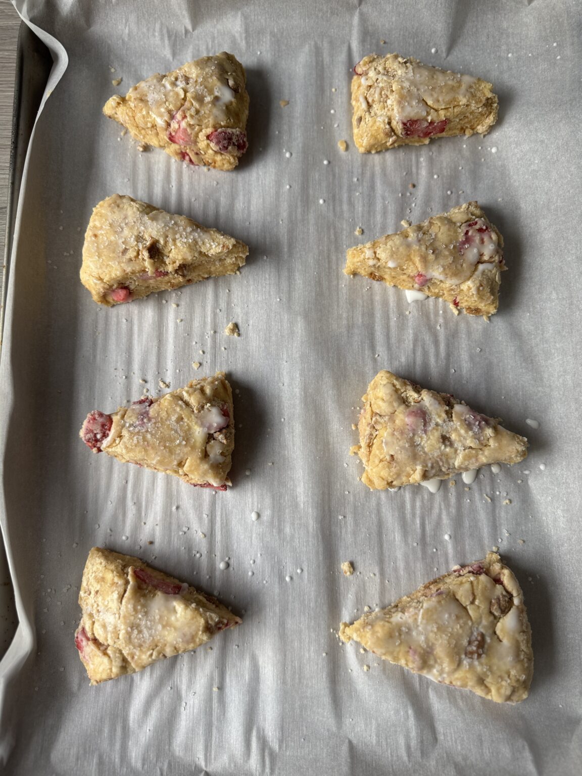 Strawberry Shortcake Sourdough Scones - Healing Slice