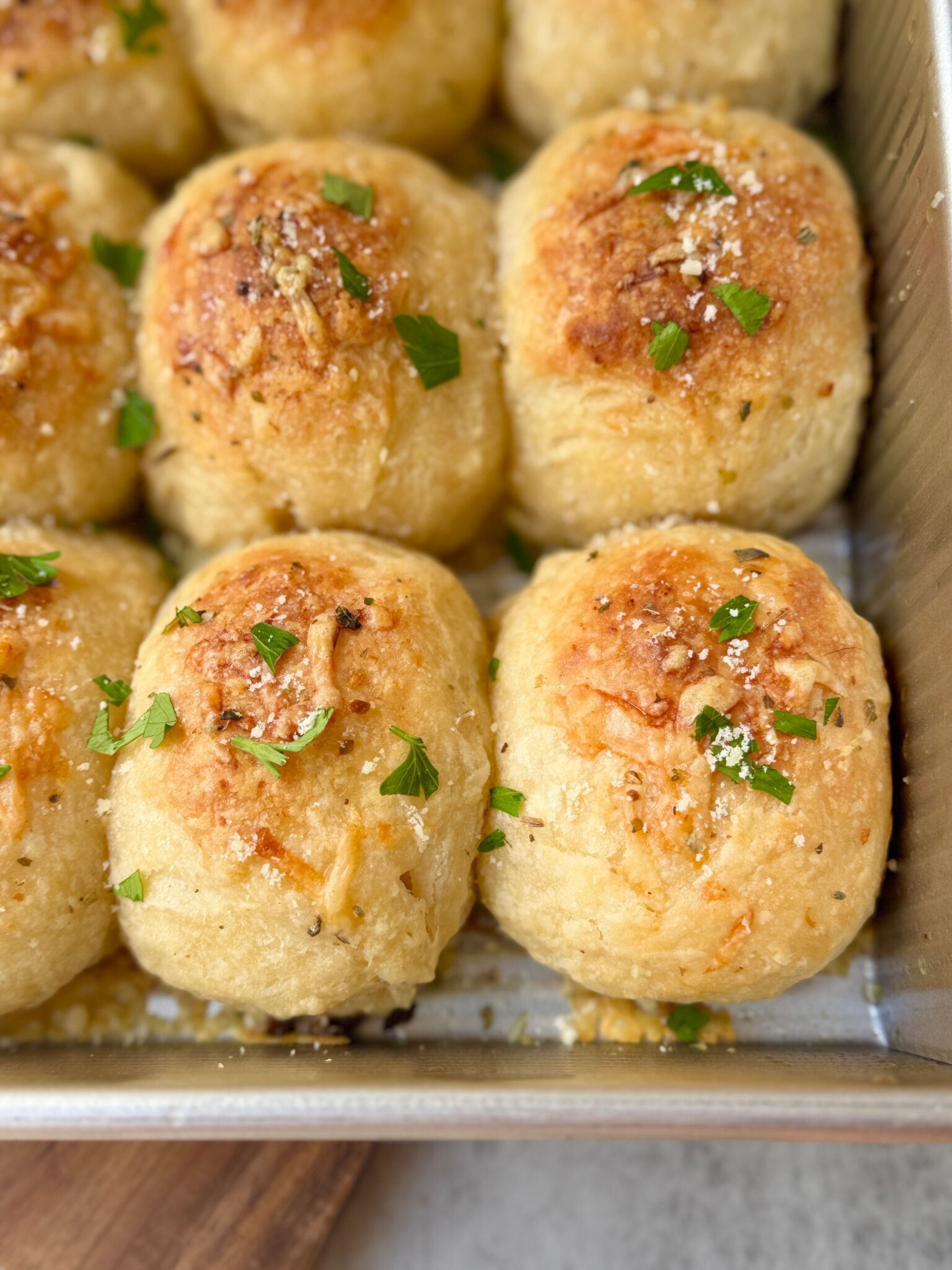 Sourdough Cheese-Stuffed Biscuit Bombs (discard recipe) - Healing Slice