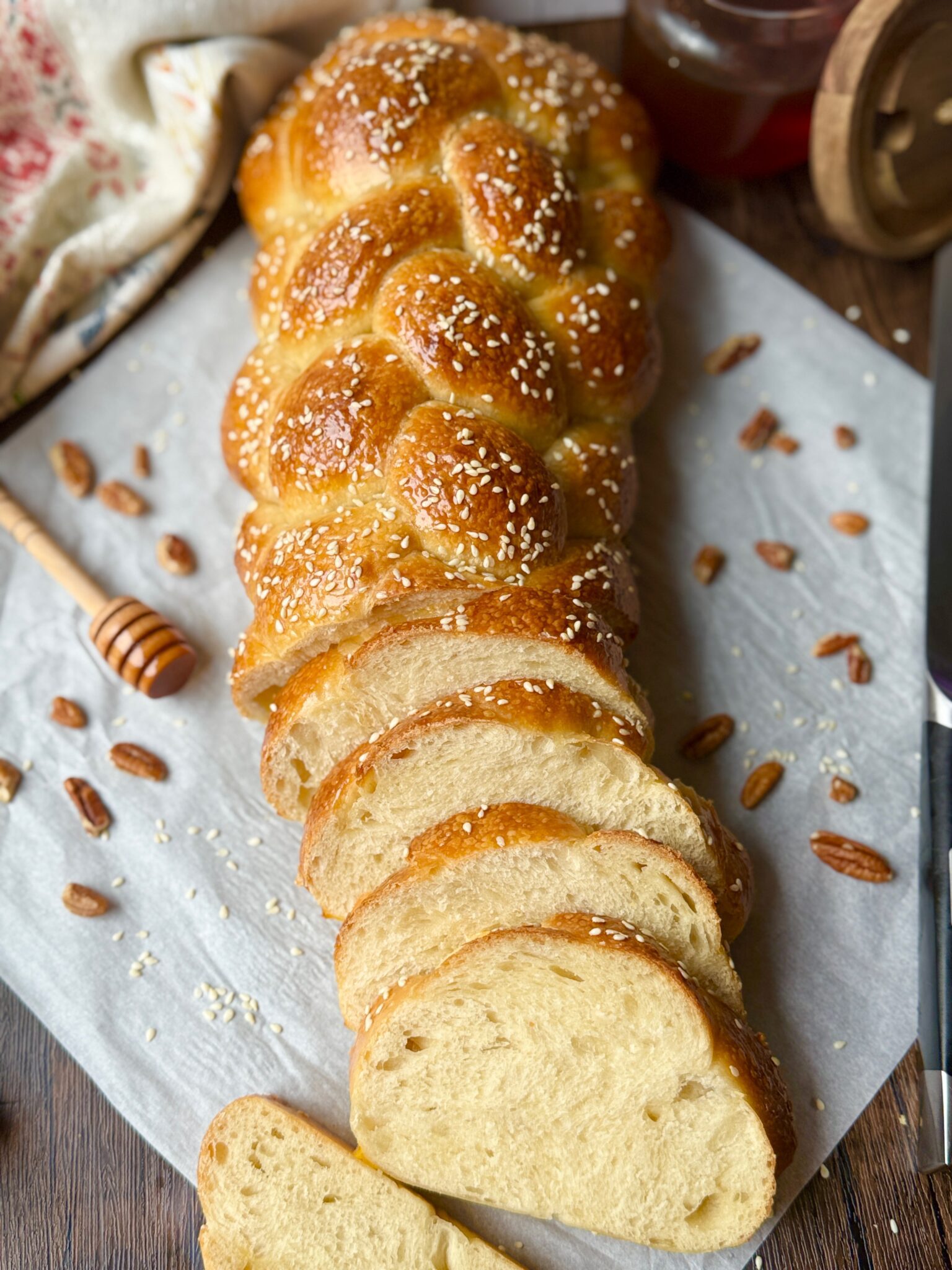 Soft & Fluffy Sourdough Challah (same day bake!) - Healing Slice