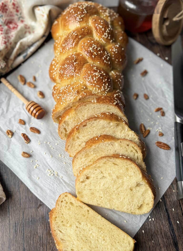 Soft & Fluffy Sourdough Challah (same day bake!) - Healing Slice