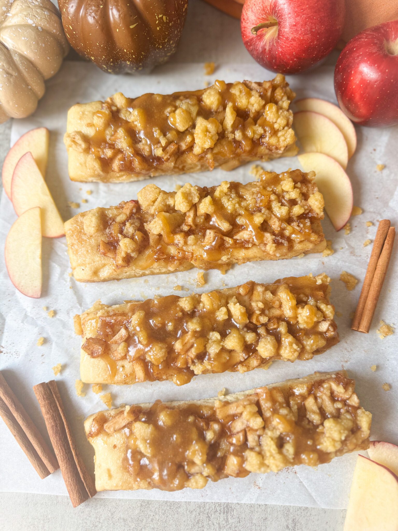 Sourdough Apple Cinnamon Sticks (discard recipe) - Healing Slice