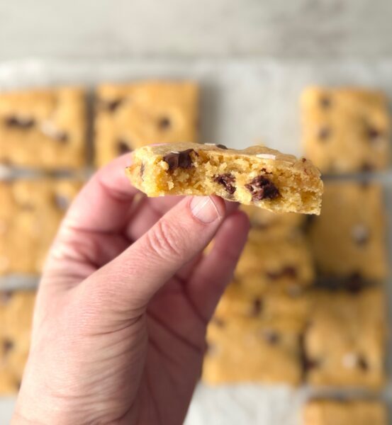 Easy Sourdough Blondies (soft & chewy!) - Healing Slice