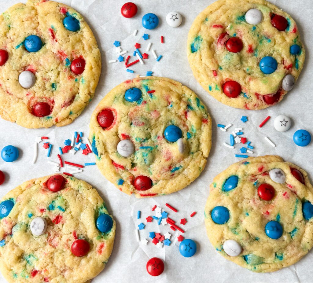 4th of July Sourdough Sugar Cookies - Healing Slice